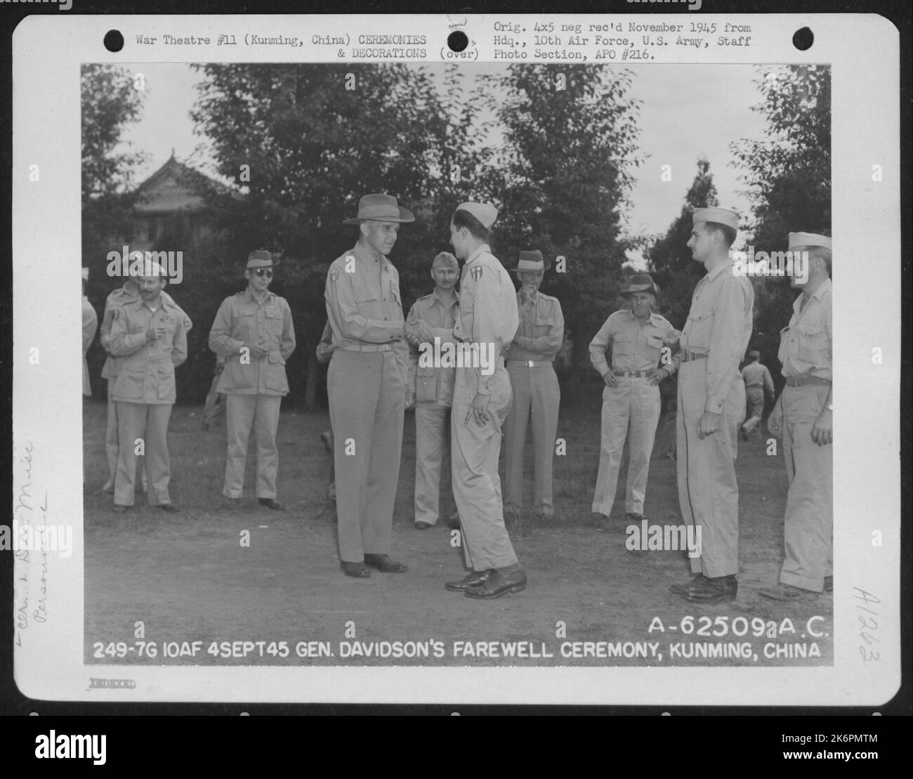 Personnel Of The 10Th Air Force Bid Farewell To Major General Howard C ...