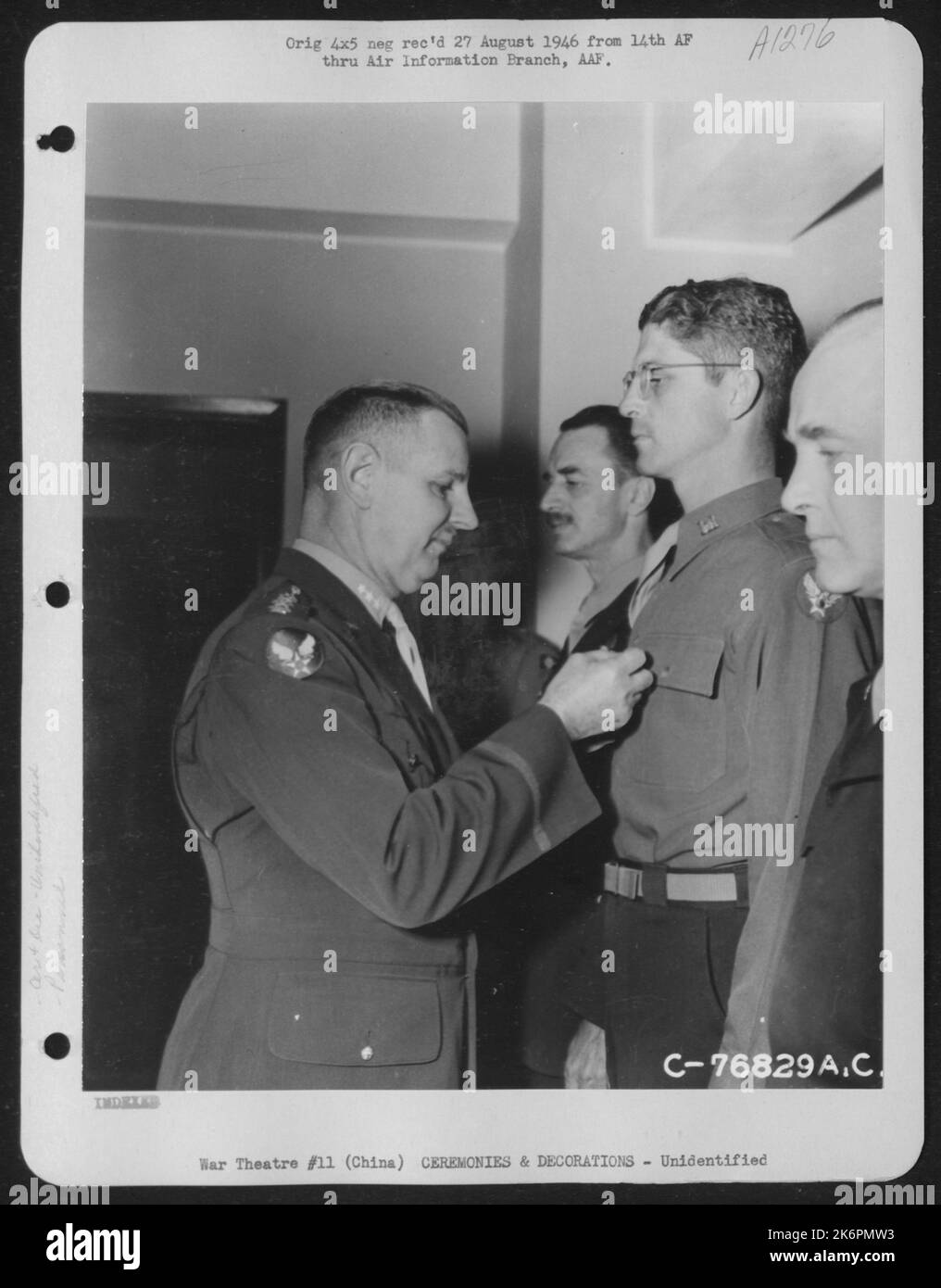 Lt. General George E. Stratemeyer Presents An Award To Lt. Gen. Manuel ...
