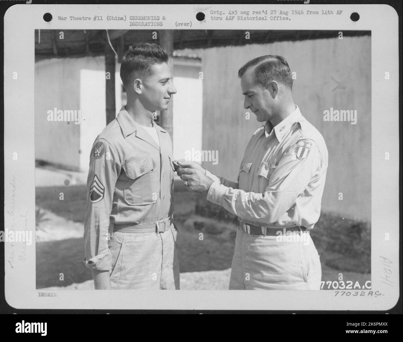 Major General Charles B. Stone Presents An Award To S/Sgt. Jakobowski ...