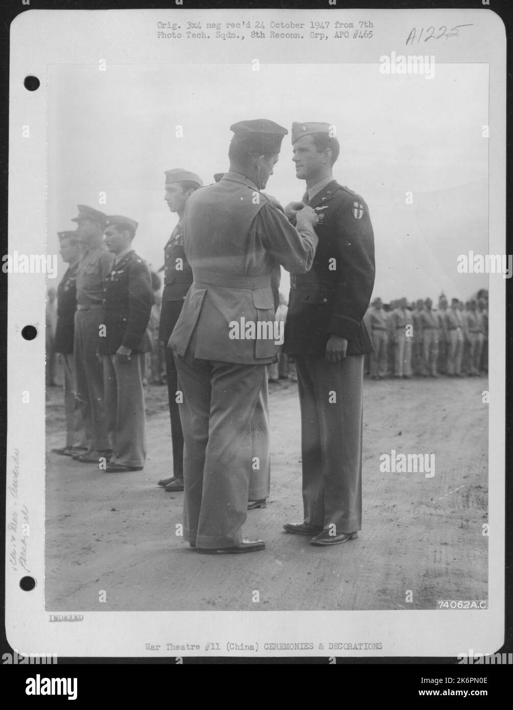 Lt. Pat Daniels Is Presented The Silver Star By Brig. General Claire L ...