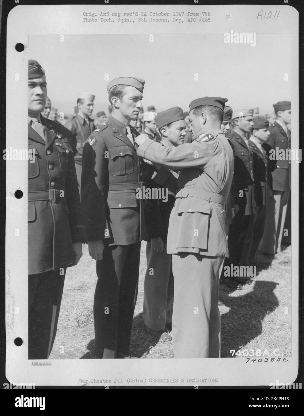 Lt. Colonel Bruce K. Holloway Is Presented The Air Medal By Brig ...