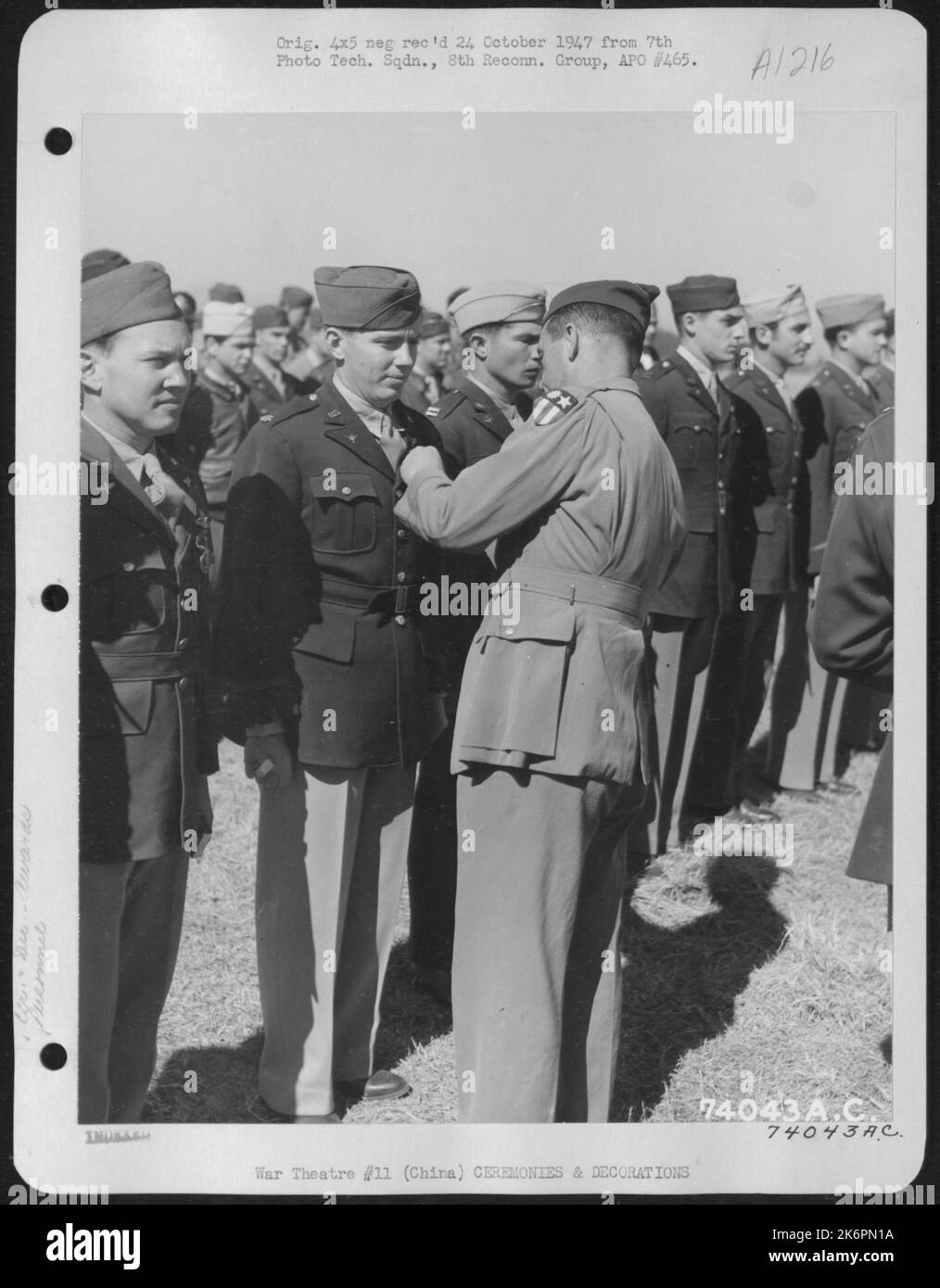 Major Everett W. Halstrom Is Presented The Air Medal By Brig. General ...