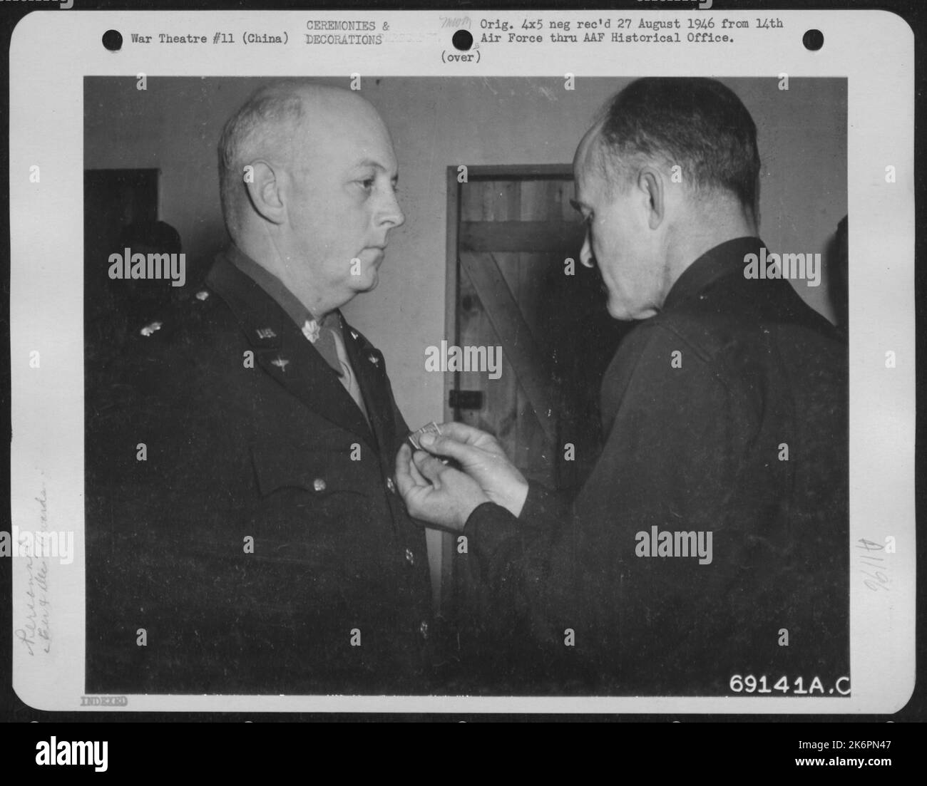 Major Samuel Marsh Is Decorated During A Ceremony At A 14Th Air Force ...