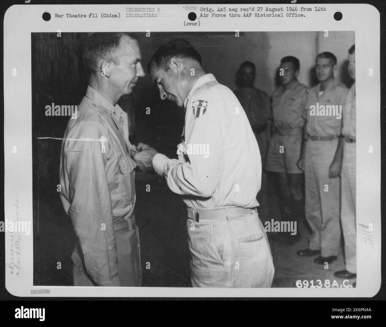 Lt. Colonel Hightower Is Decorated By Major General Charles B. Stone At ...