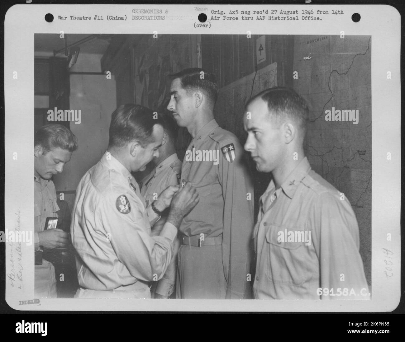 Major Mathys Is Decorated By Major General Charles B. Stone At A 14Th ...