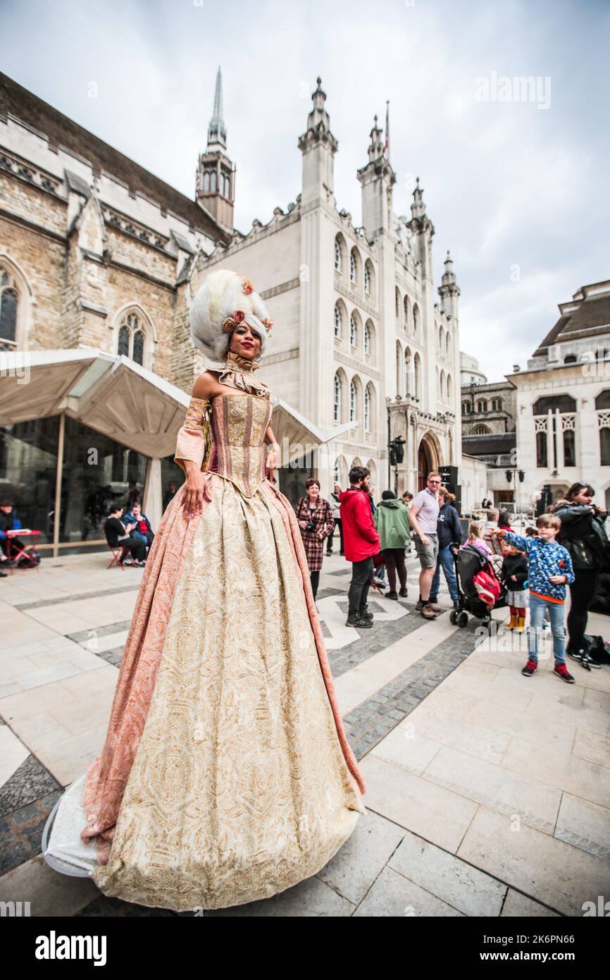 London UK 15 Oct 2022 The Golden Key Circus The Fair of Topsy Turvy ...