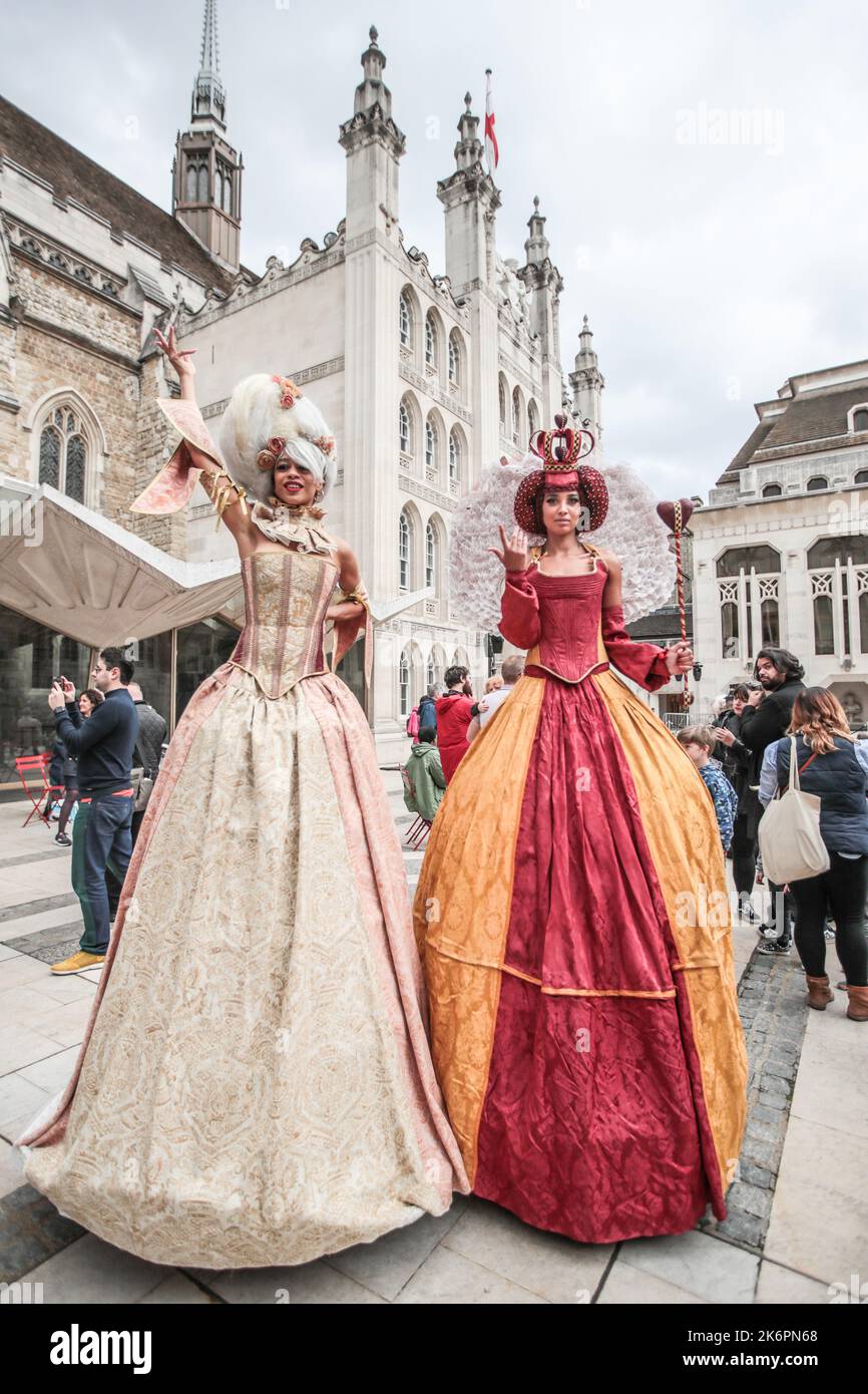 London UK 15 Oct 2022 The Golden Key Circus The Fair of Topsy Turvy ...