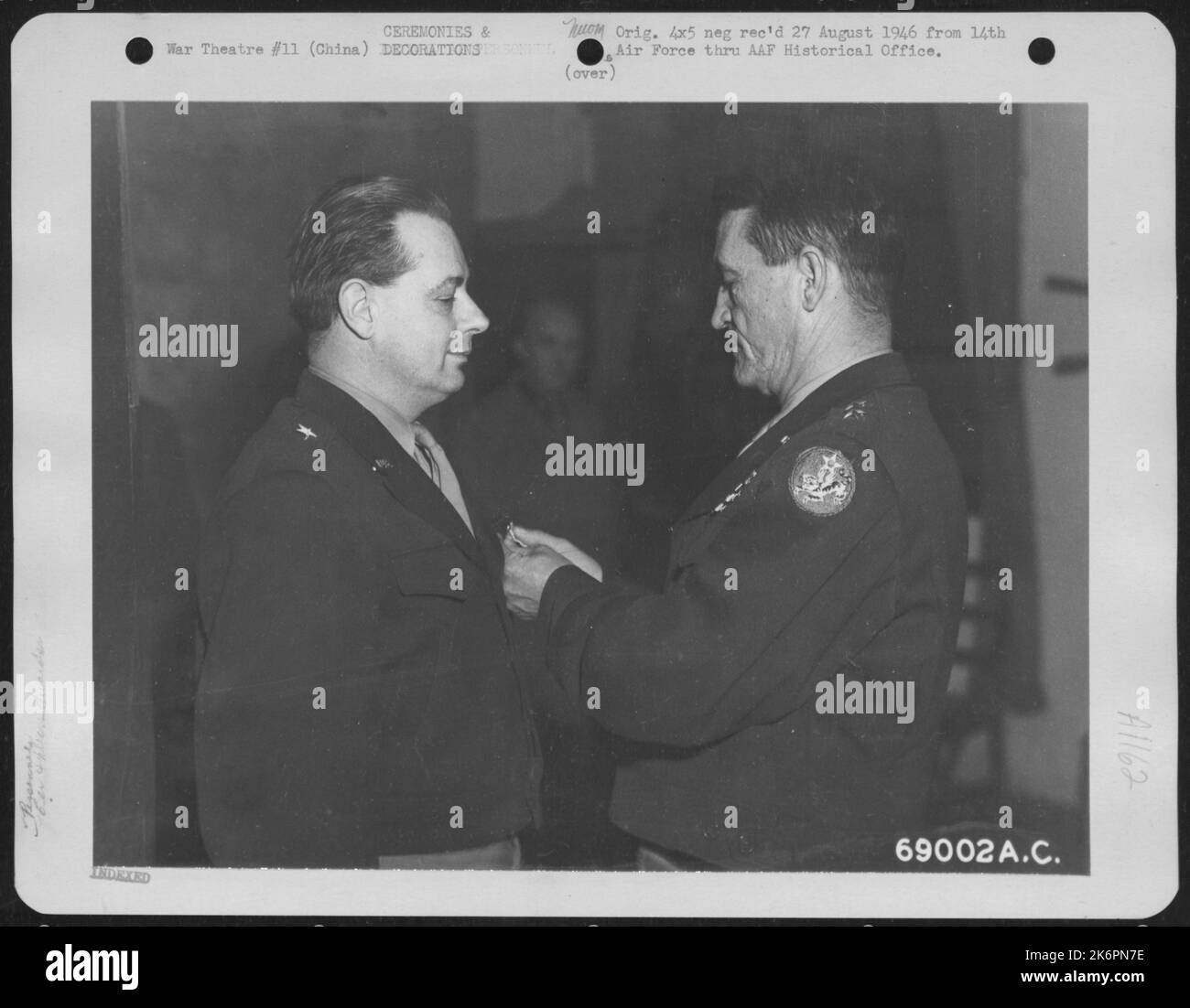 Brig. General Albert F. Hegenberger Receives The Air Medal From Major ...