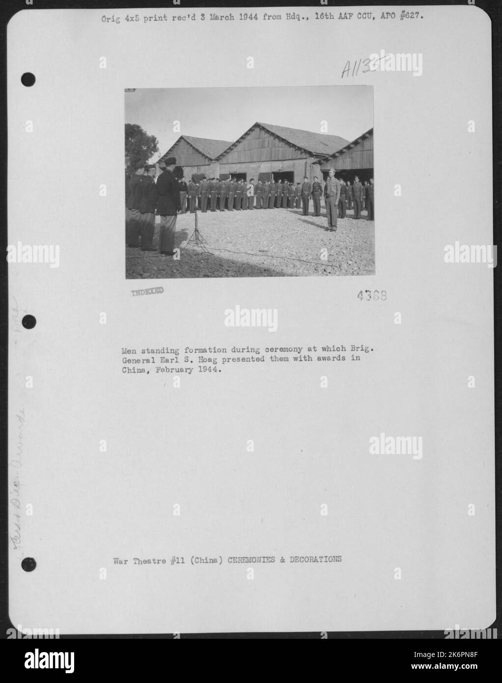 Men Standing Formation During Ceremony At Which Brig. General Earl S ...
