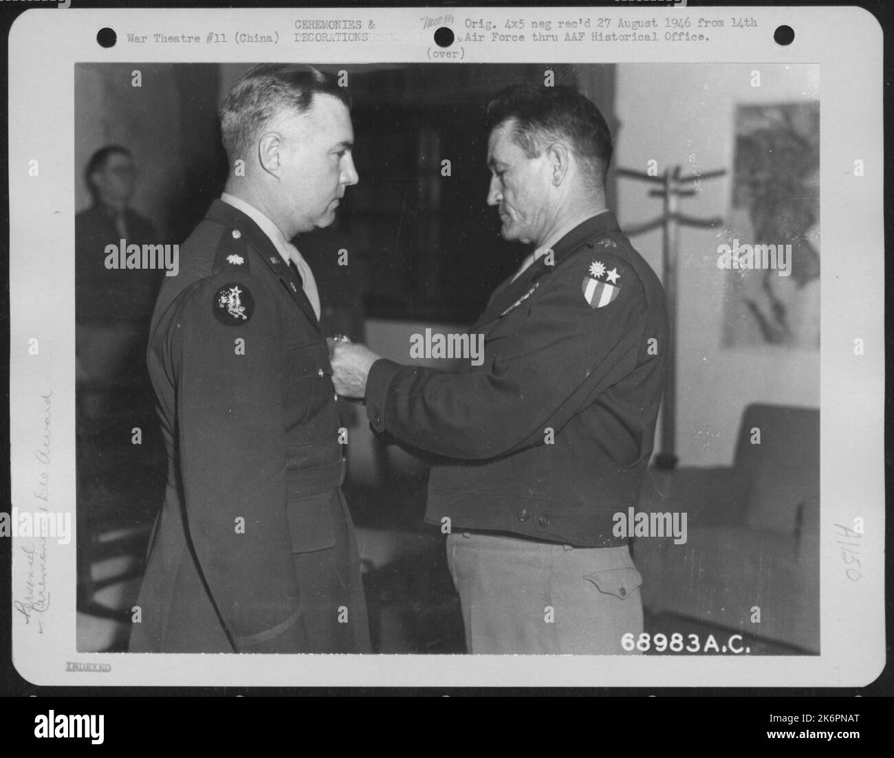 Major General Claire L. Chennault Decorated Colonel Thoman At A 14Th ...