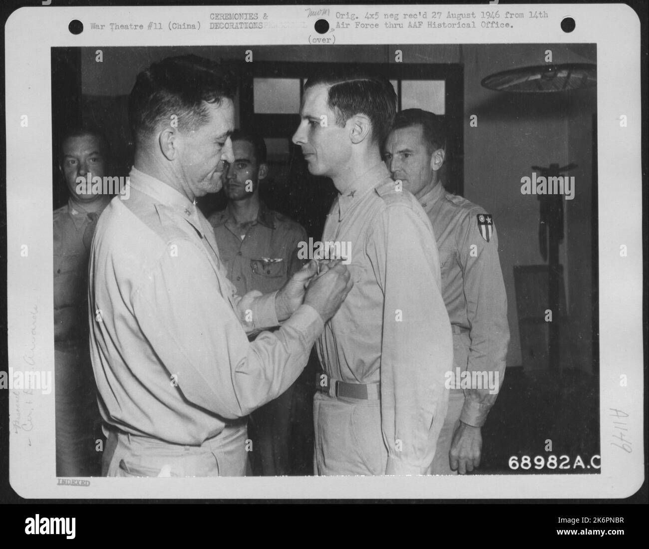 Major General Claire L. Chennault Decorates Colonel Noels At A 14Th Air ...