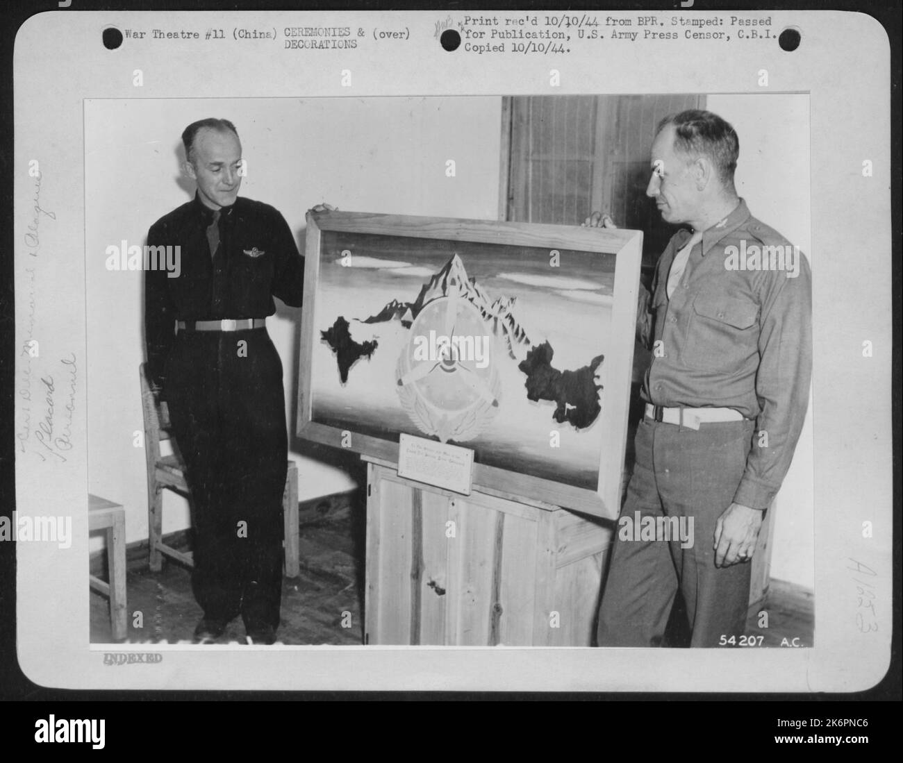 CHINA - Col. Clarence P. Talbot (left) Commander of the China Air ...