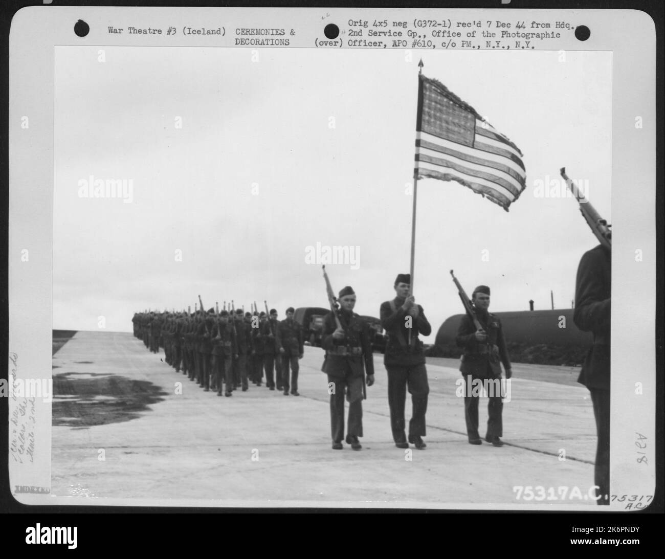 Presentation Ceremony Somewhere In Iceland, In Honor Of S/Sgt. G.A ...