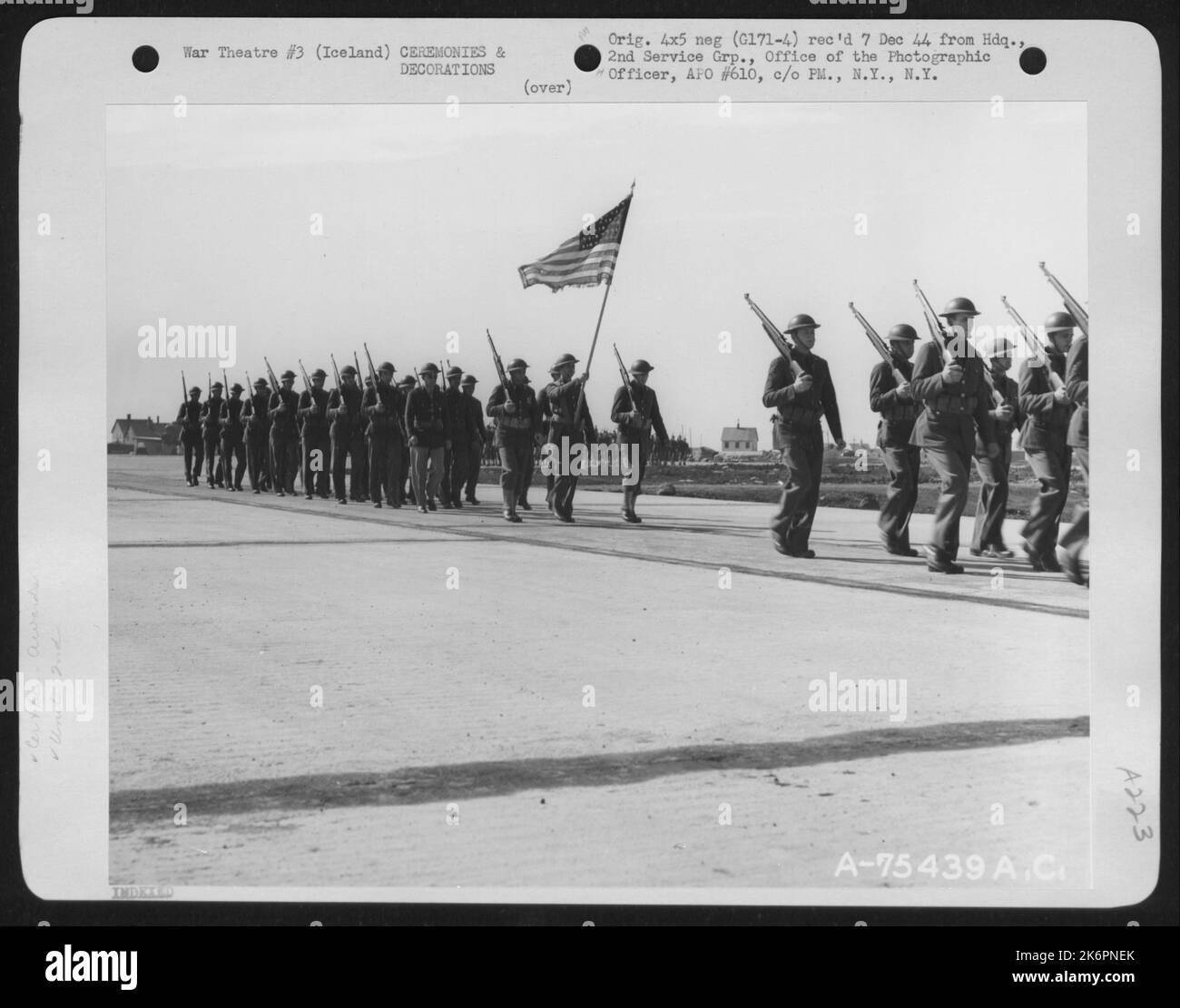Presentation Ceremony Of The 2Nd Service Group At An Airfield Somewhere ...