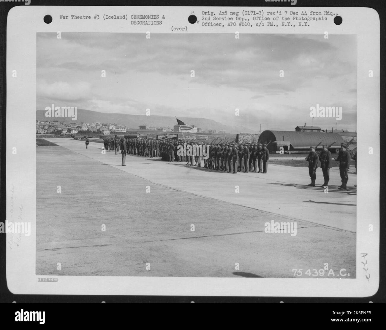 Presentation Ceremony Of The 2Nd Service Group At An Airfield Somewhere ...