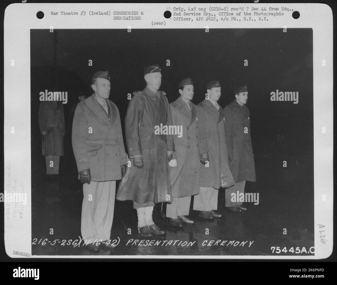 Major General Bonesteel (Second From Left) With Three Members Of The ...