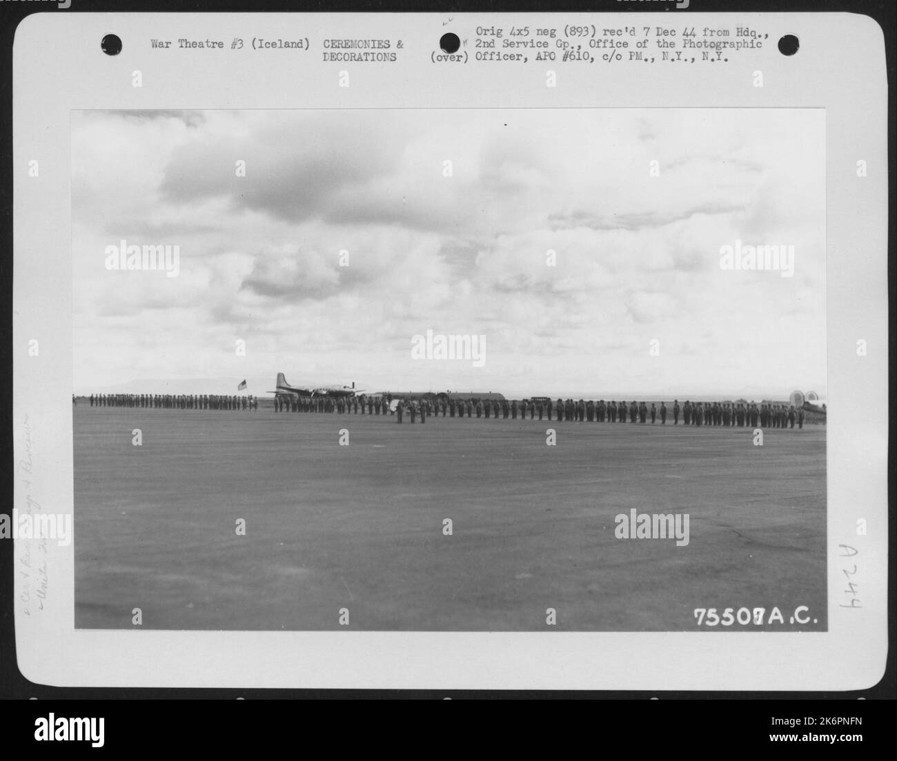 Personnel Of The 2Nd Service Group, Air Transport Command, Stand In ...