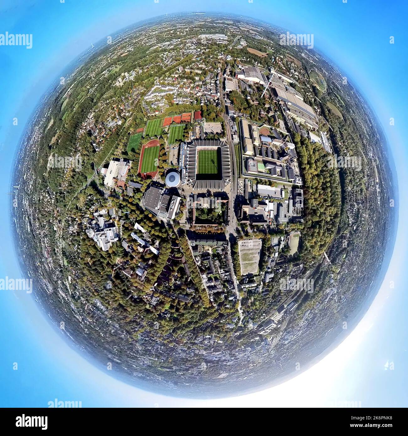 Aerial view, Vonovia Ruhrstadion Bundesliga stadium of VFL Bochum ...