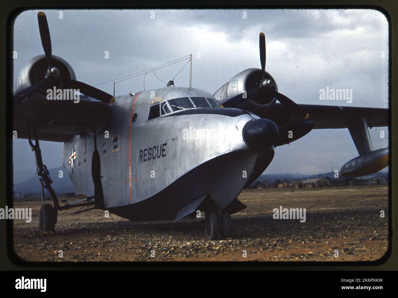 Three-quarters right front view of a Grumman SA-16A Albatross ...