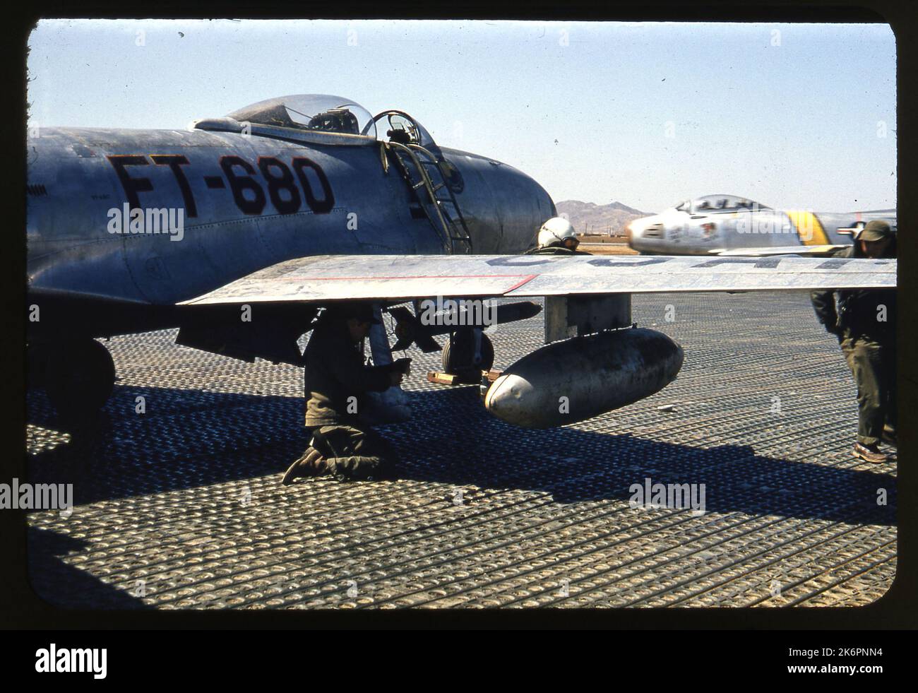 One-half right rear view of a Lockheed F-80C Shooting Star (s/n 49-680 ...