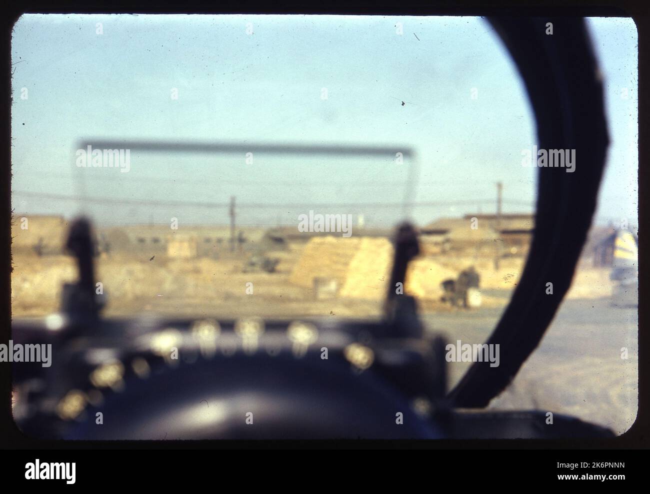 Forward view from the cockpit of a Lockheed F-80 Shooting Star ...