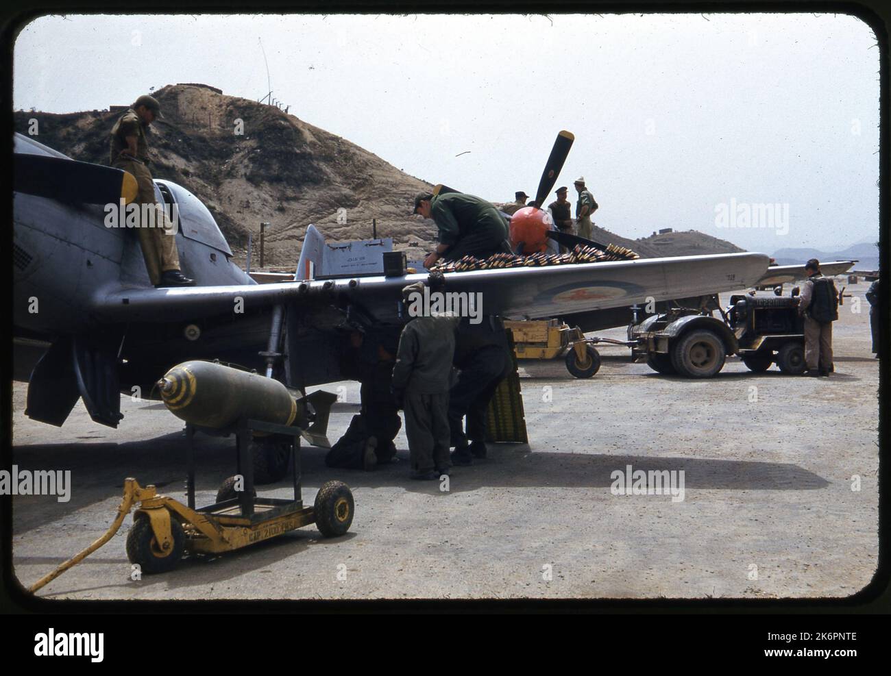 Three-quarter left front view of a North American Mustang Mk. IV ...