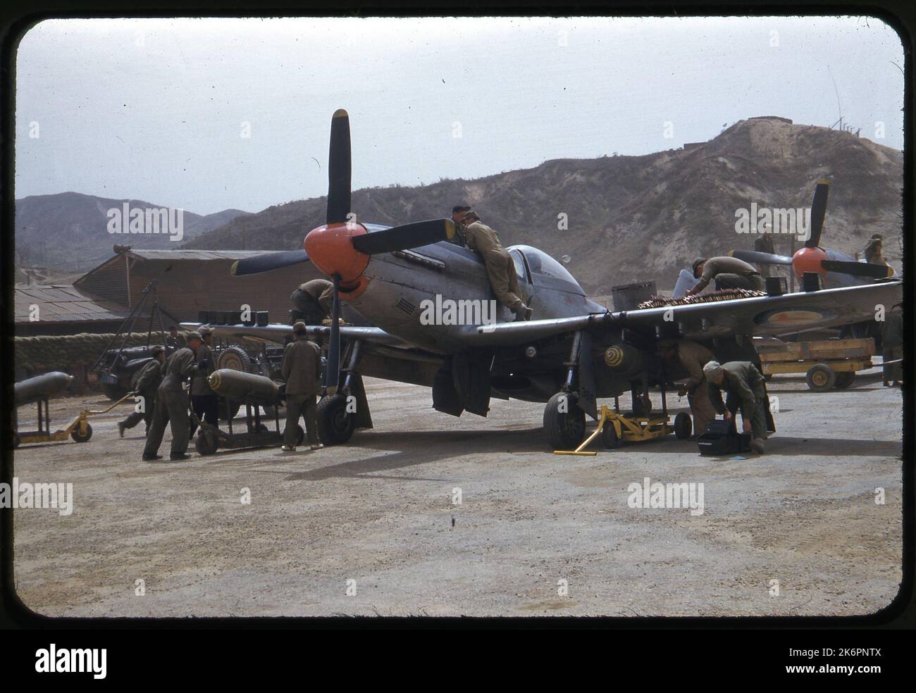 One-half left front view of a North American Mustang Mk. IVA, bearing ...