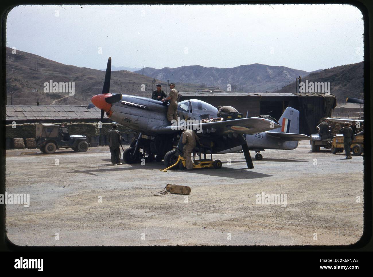 One-quarter left front view of a North American Mustang Mk. IV (s/n ...