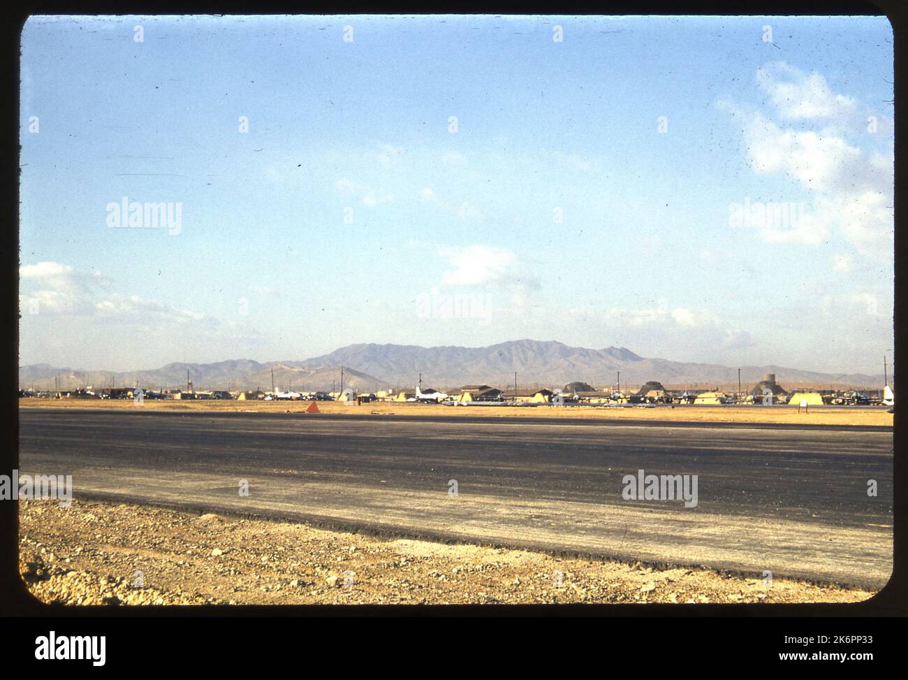 Picture of an airfield from across the runway.. Picture of an airfield ...