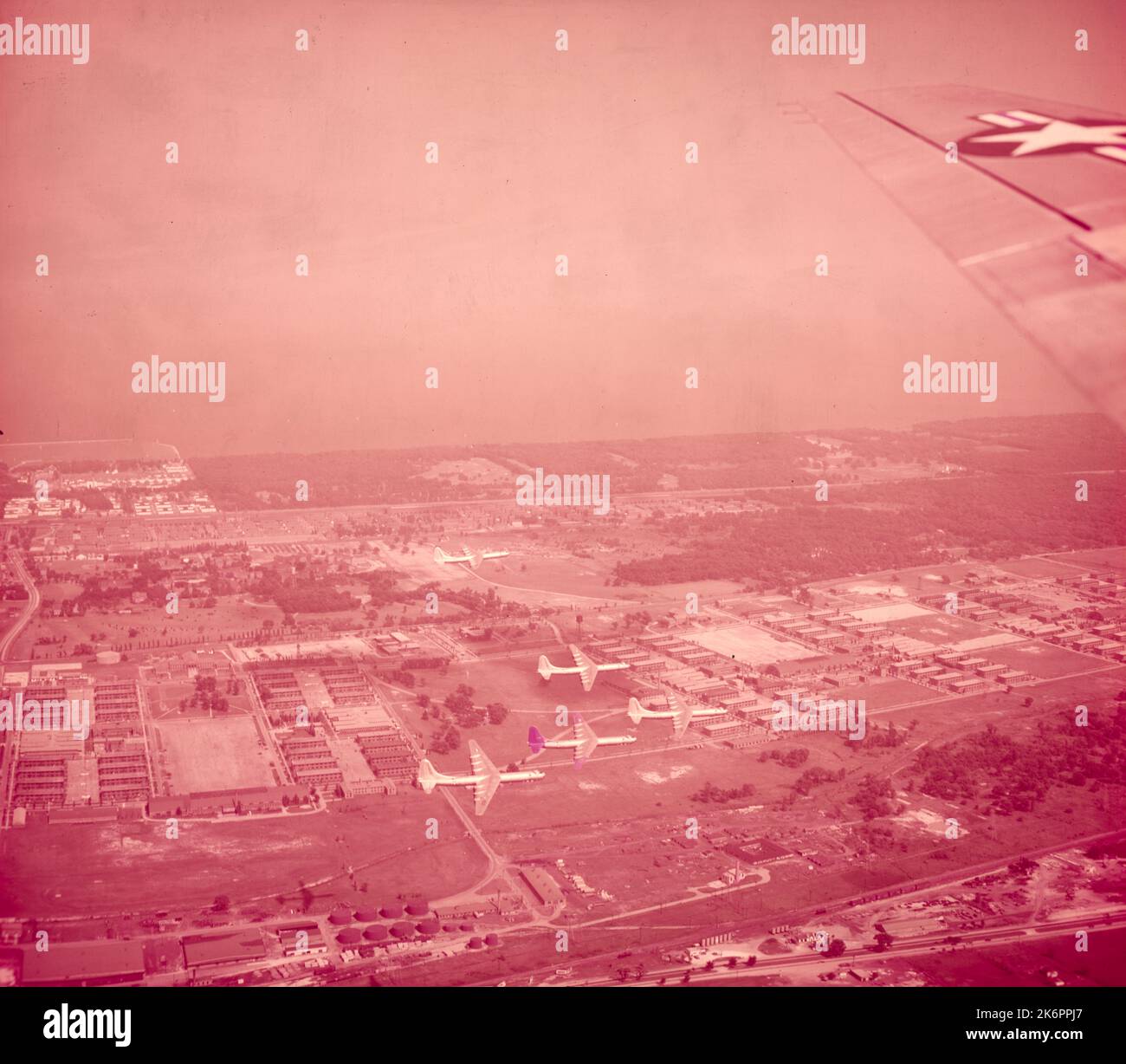 Consolidated Vultee B-36 Flight in Vicinity of Fort Sheridan, Chicago ...