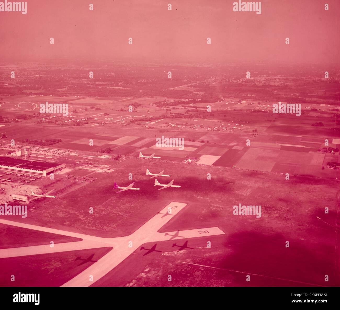Consolidated Vultee B-36 in Flight, Air Fair, Chicago, Illinois ...