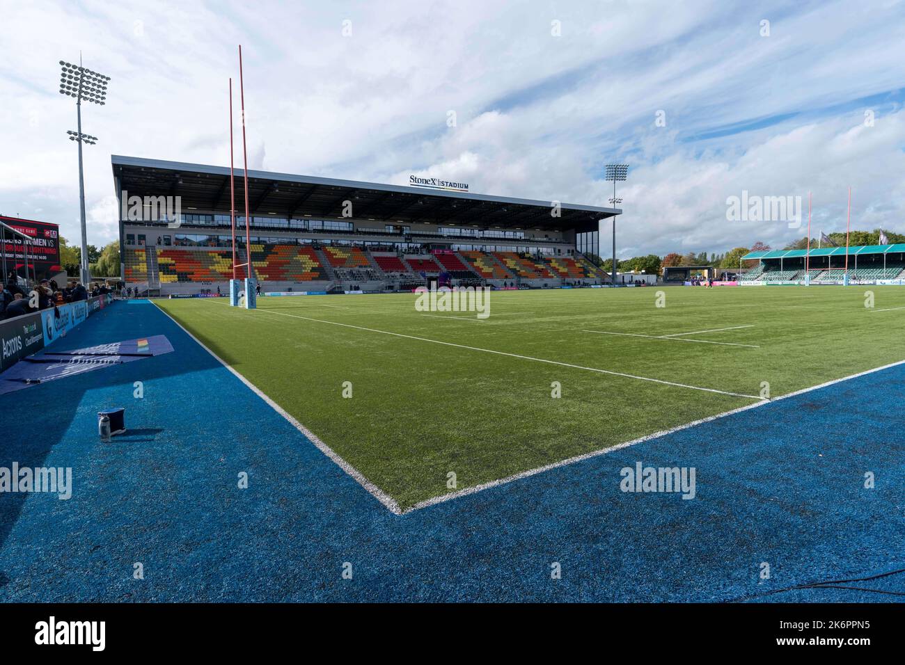 London, UK. 15th Oct, 2022. Ground View of the new stand at the StoneX ...