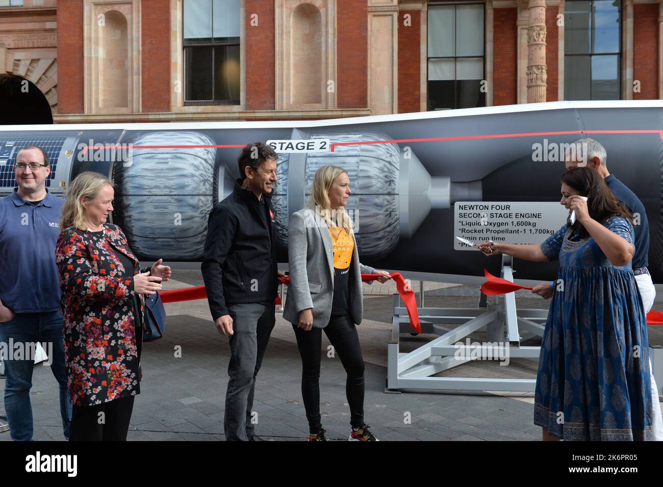 London,UK. 15th October 2022. A 72 foot long replica of a Virgin ...