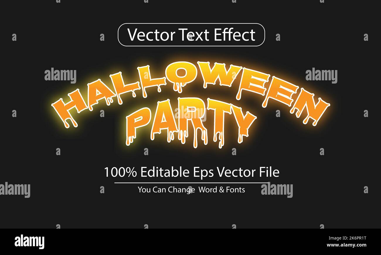Dark editable text effect Stock Vector Images - Alamy