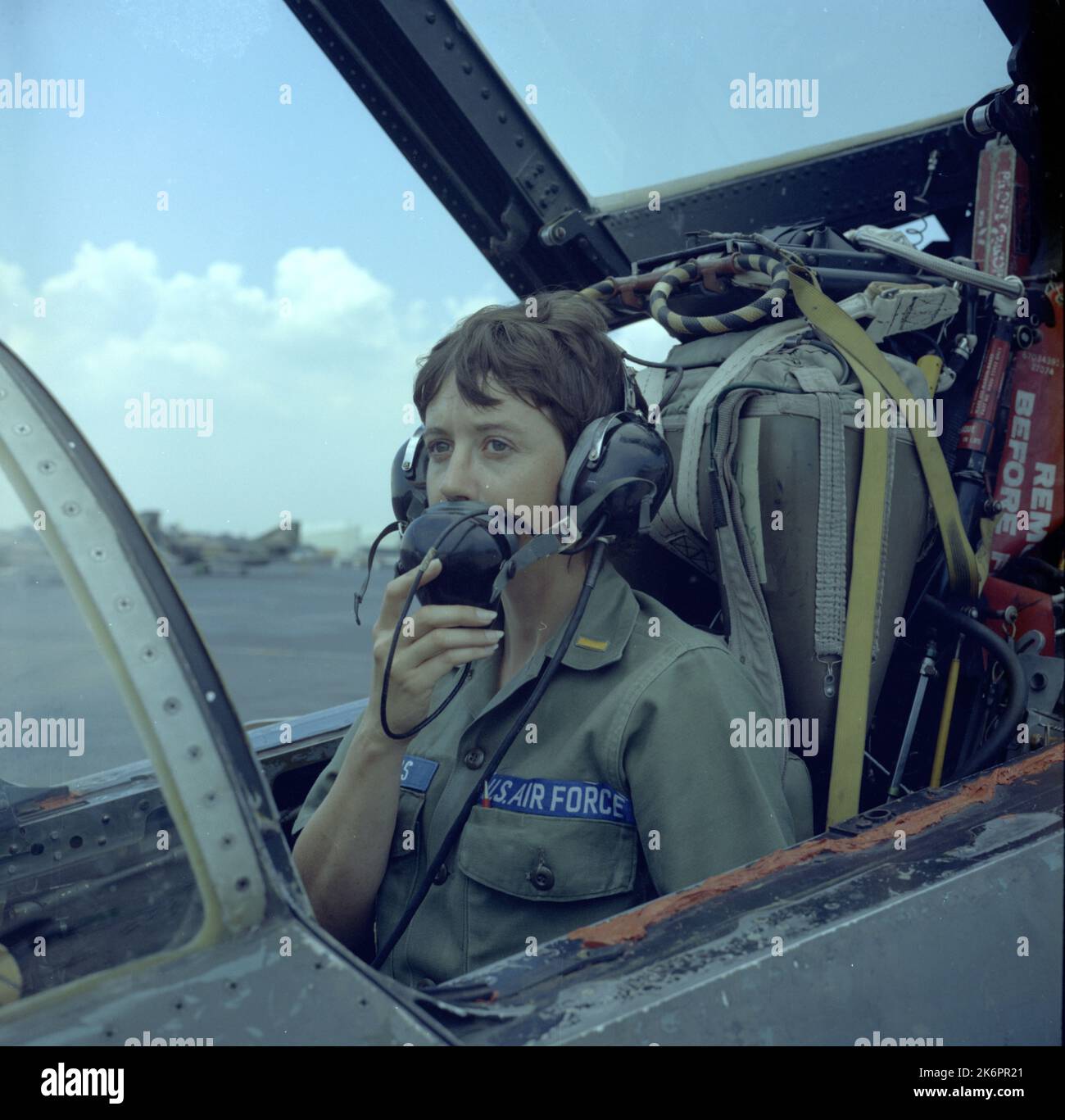 An Aircraft Maintenance Officers Makes a Ground Radio Check in the ...
