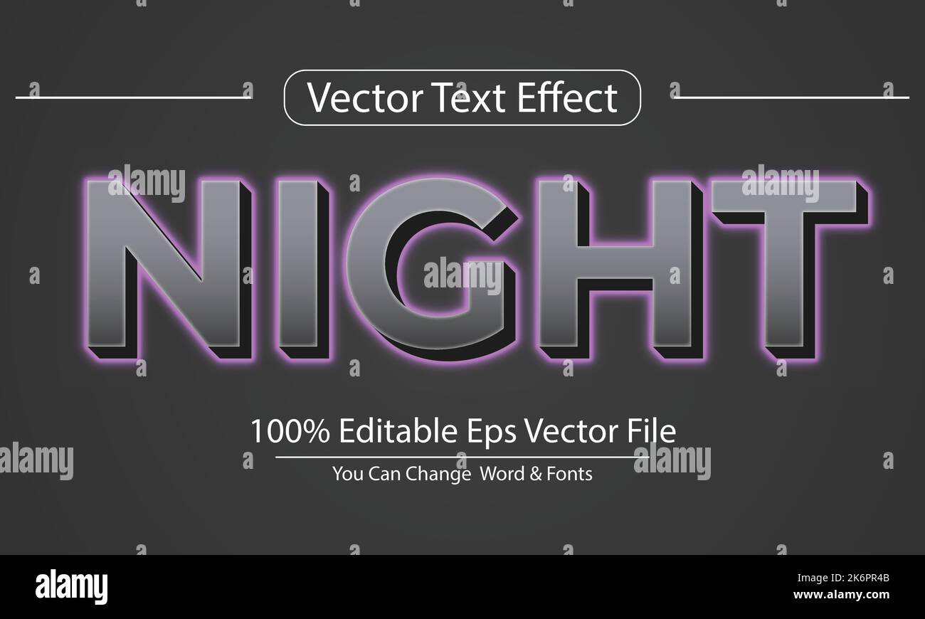 3d Text effect vector design Stock Vector Image & Art - Alamy