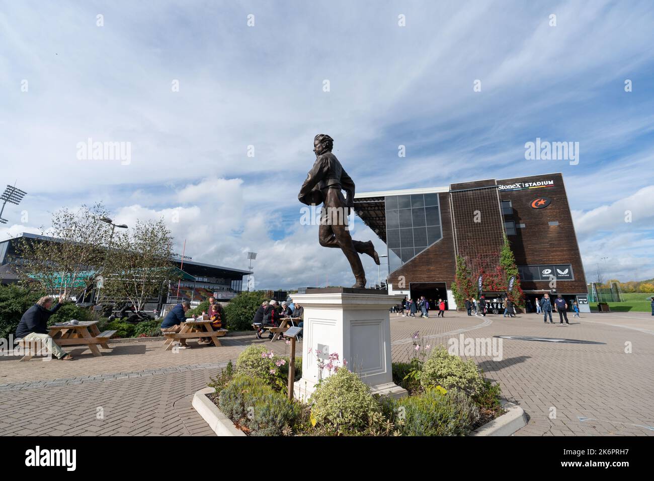 Ground View of the Stones Stadium during the Gallagher Premiership ...