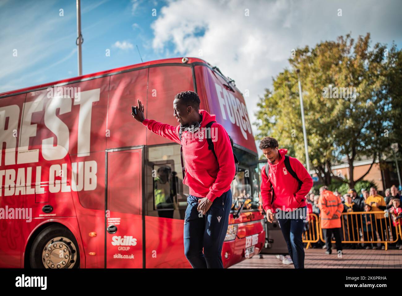 Willy Boly #30 of Nottingham Forest arrives before the Premier League ...