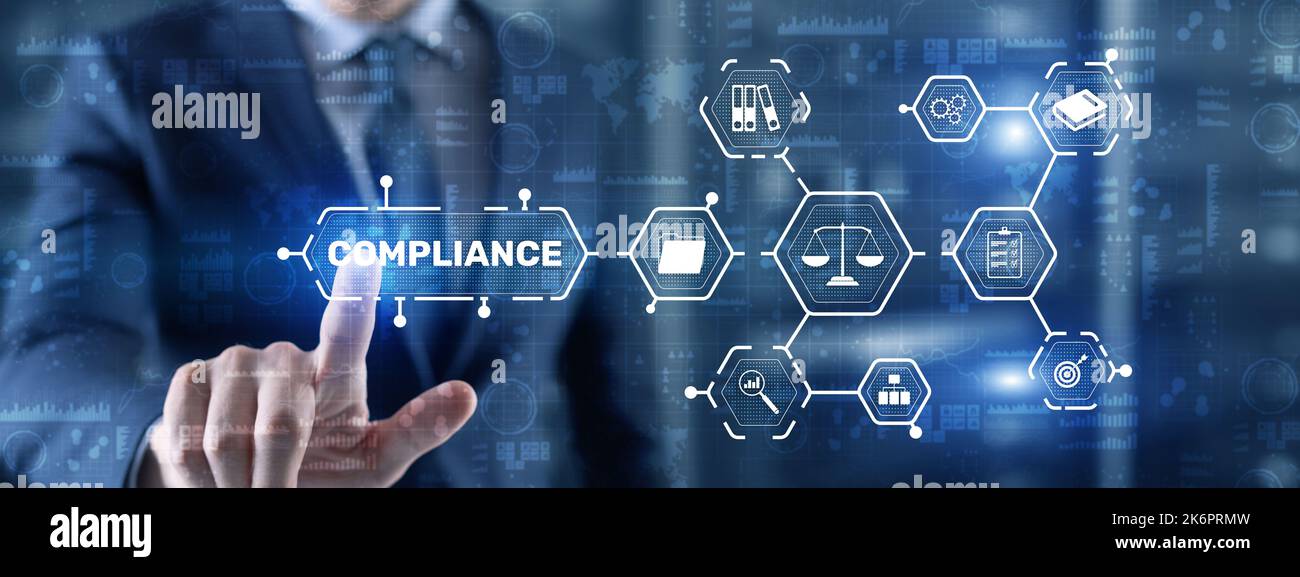 Compliance Regulation Business Technology Concept. Risk control and ...