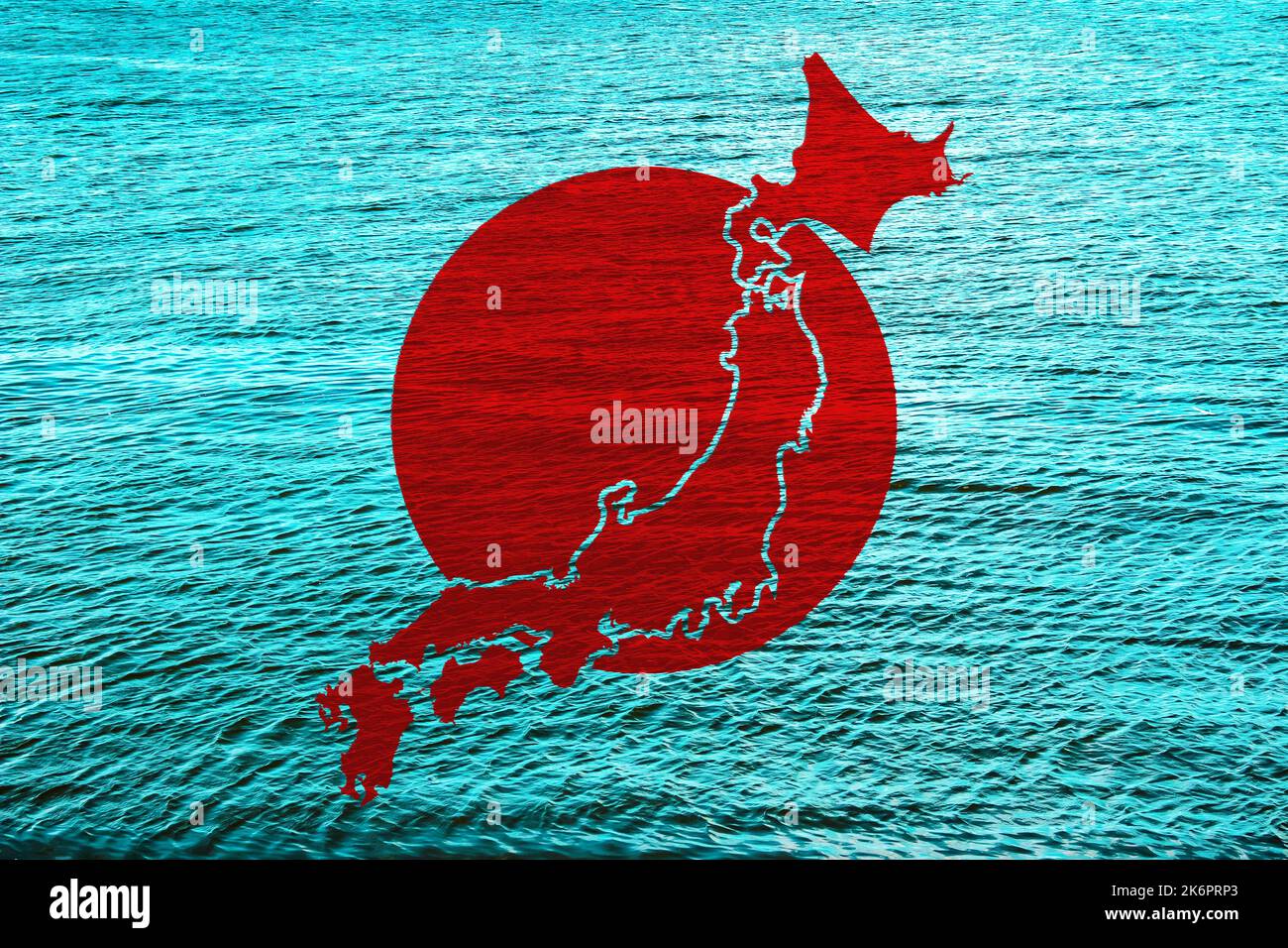 Japan country outline on map of asia hi-res stock photography and ...