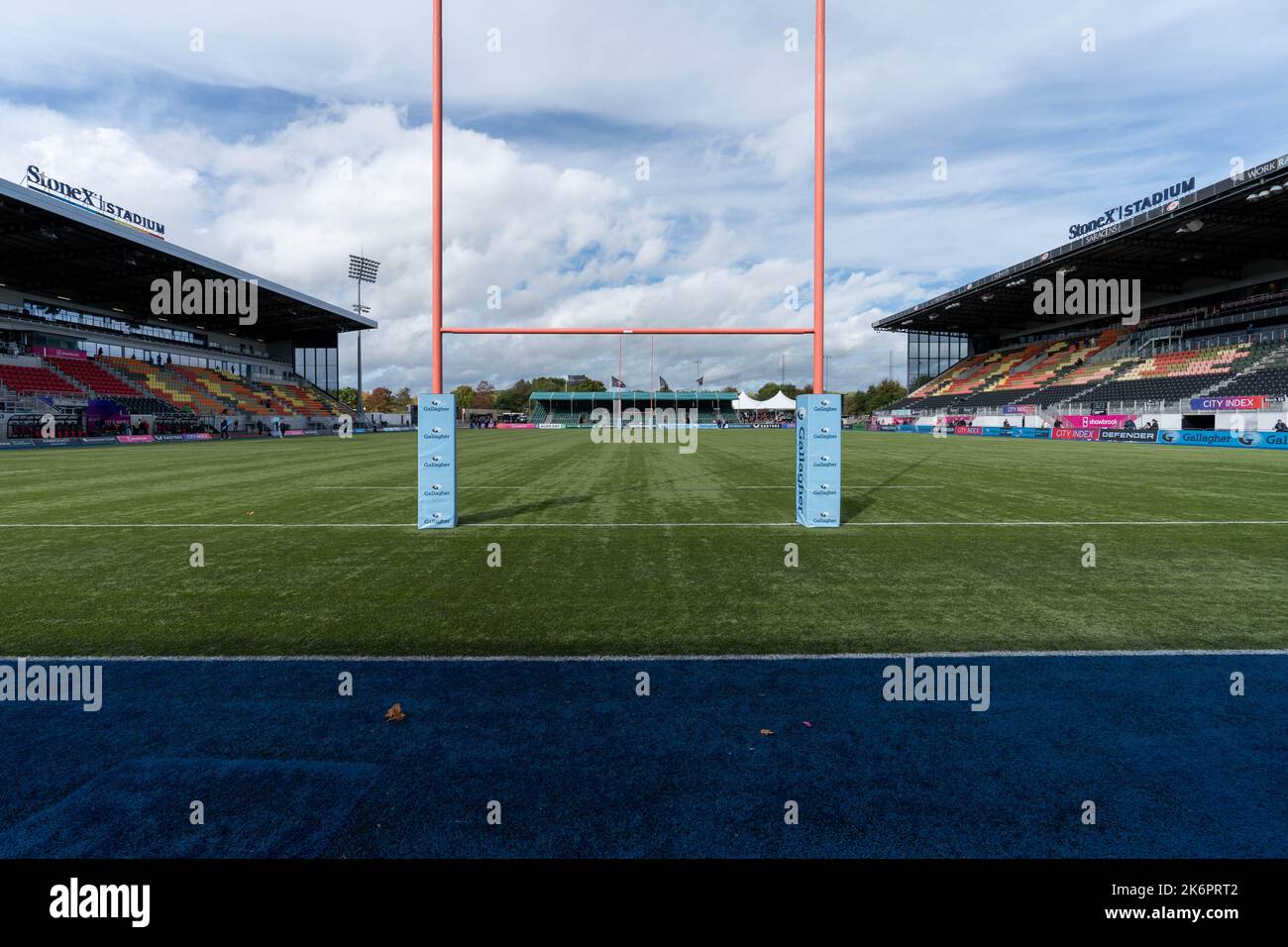 Ground View of the Stones Stadium during the Gallagher Premiership ...