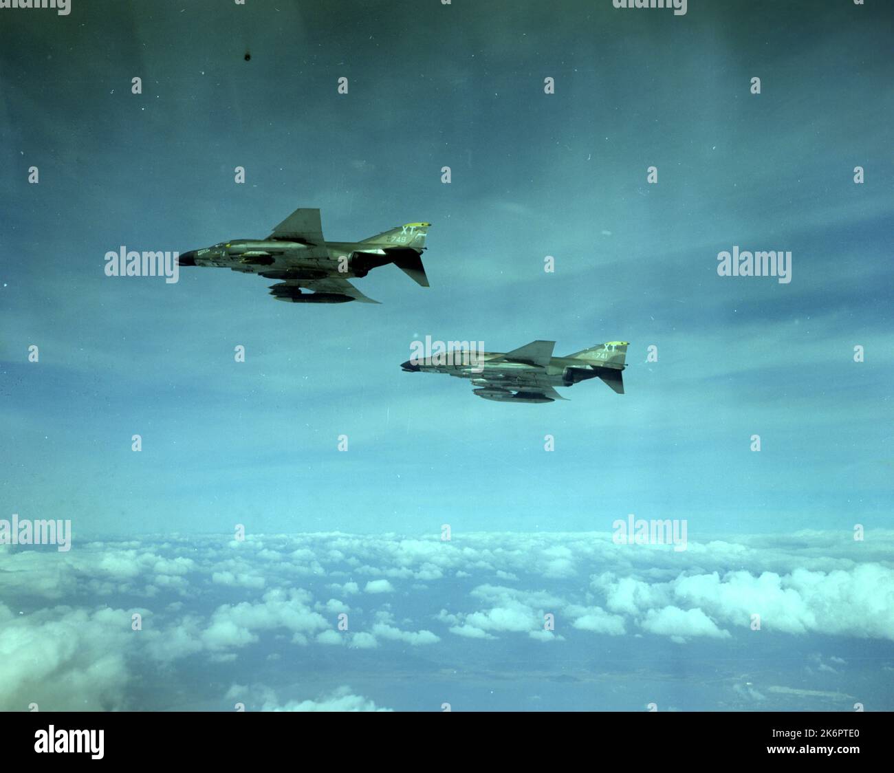 U.S. Air Force F-4C's in Flight in South Vietnam. U.S. Air Force F-4C's ...