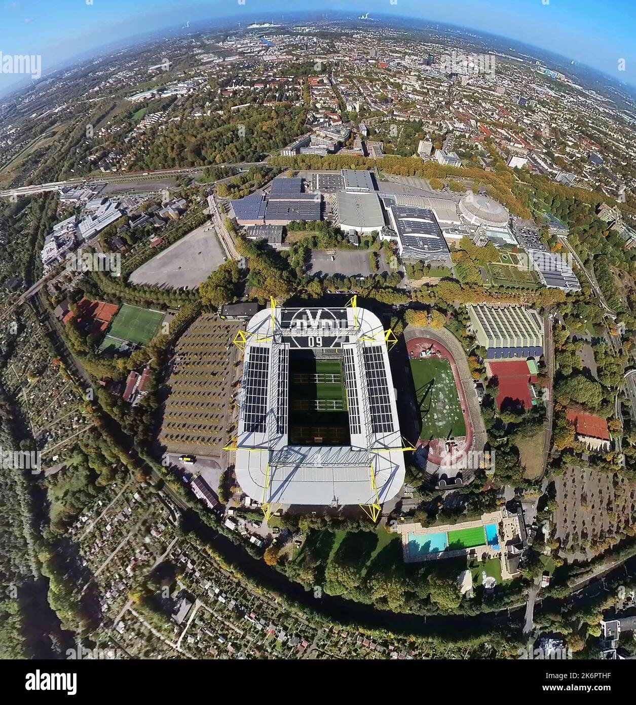 Rote erde stadium at signal iduna park soccer stadium hi-res stock ...