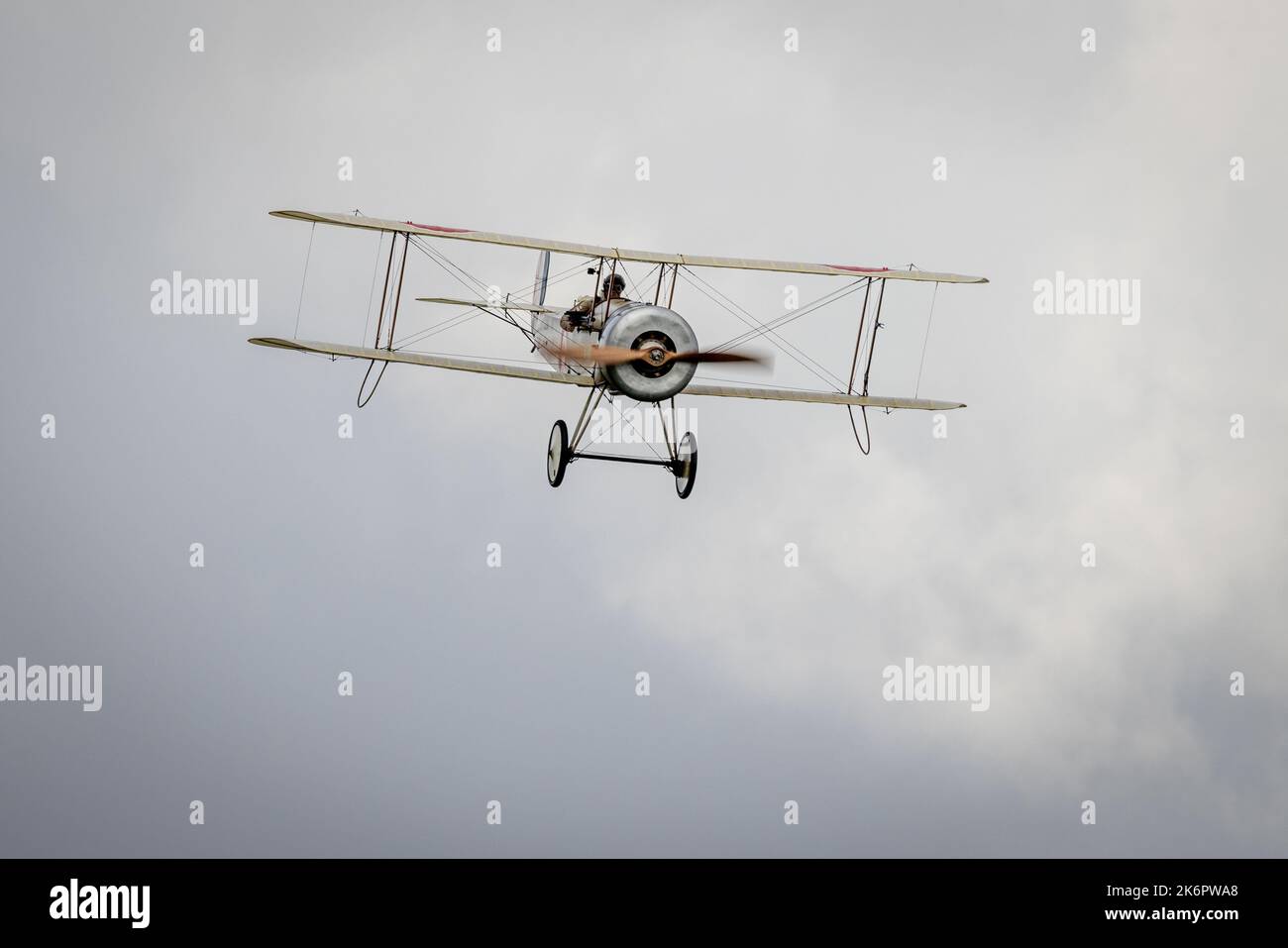 Bristol Scout Type C, No.1264, airborne at the Race Day airshow held at ...