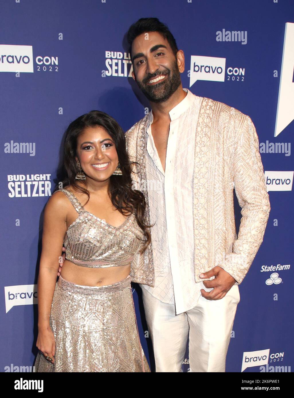 New York, USA. 14th Oct, 2022. Richa Sadana and Vishal Parvani ...