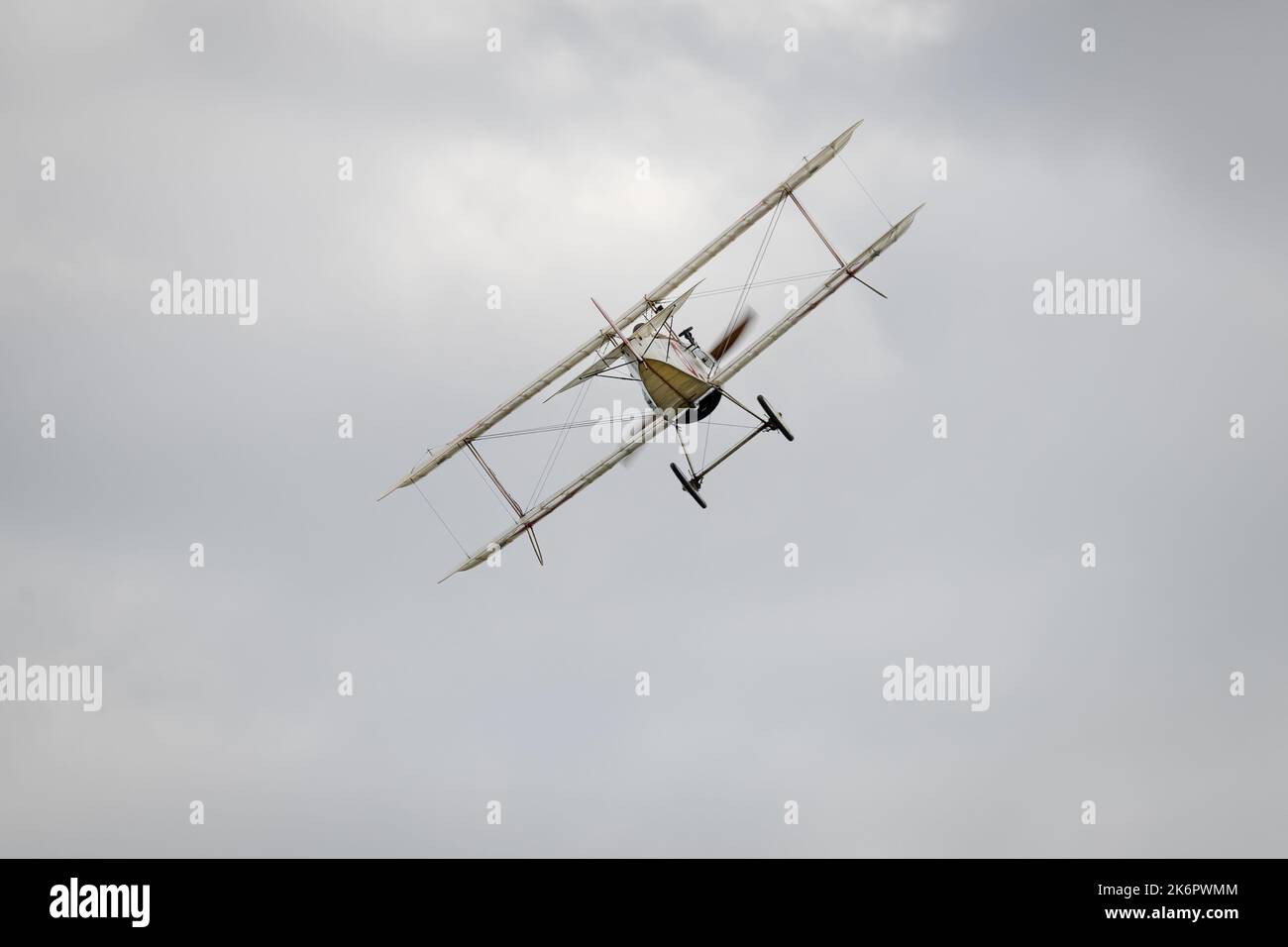 Bristol Scout Type C, No.1264, airborne at the Race Day airshow held at ...