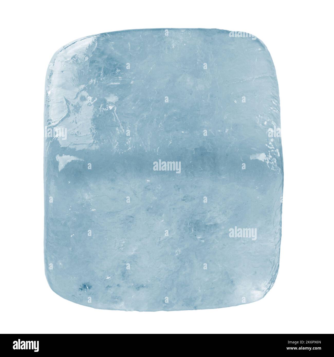 Ice cube , isolated on white background, full depth of field. File contains clipping path ...