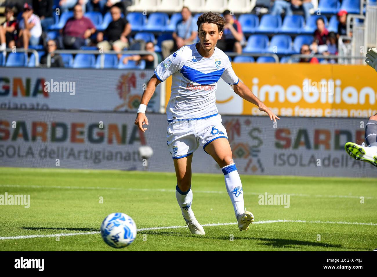 Cagliari, Italy. 15th Oct, 2022. Nicolas Galazzi of Brescia Calcio ...