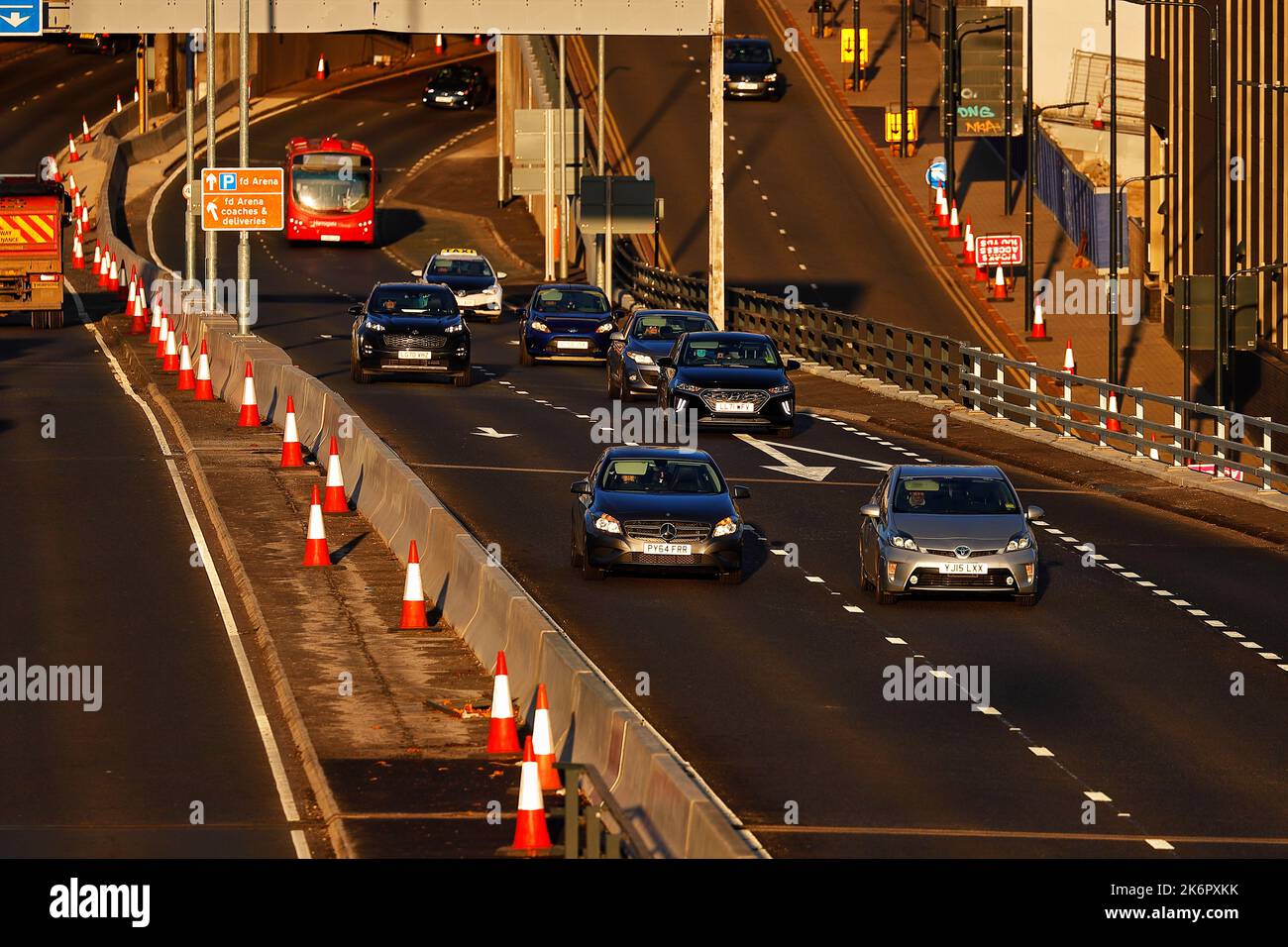 The A58M is a 2 lane motorway in Leeds City Centre with a speed limit ...