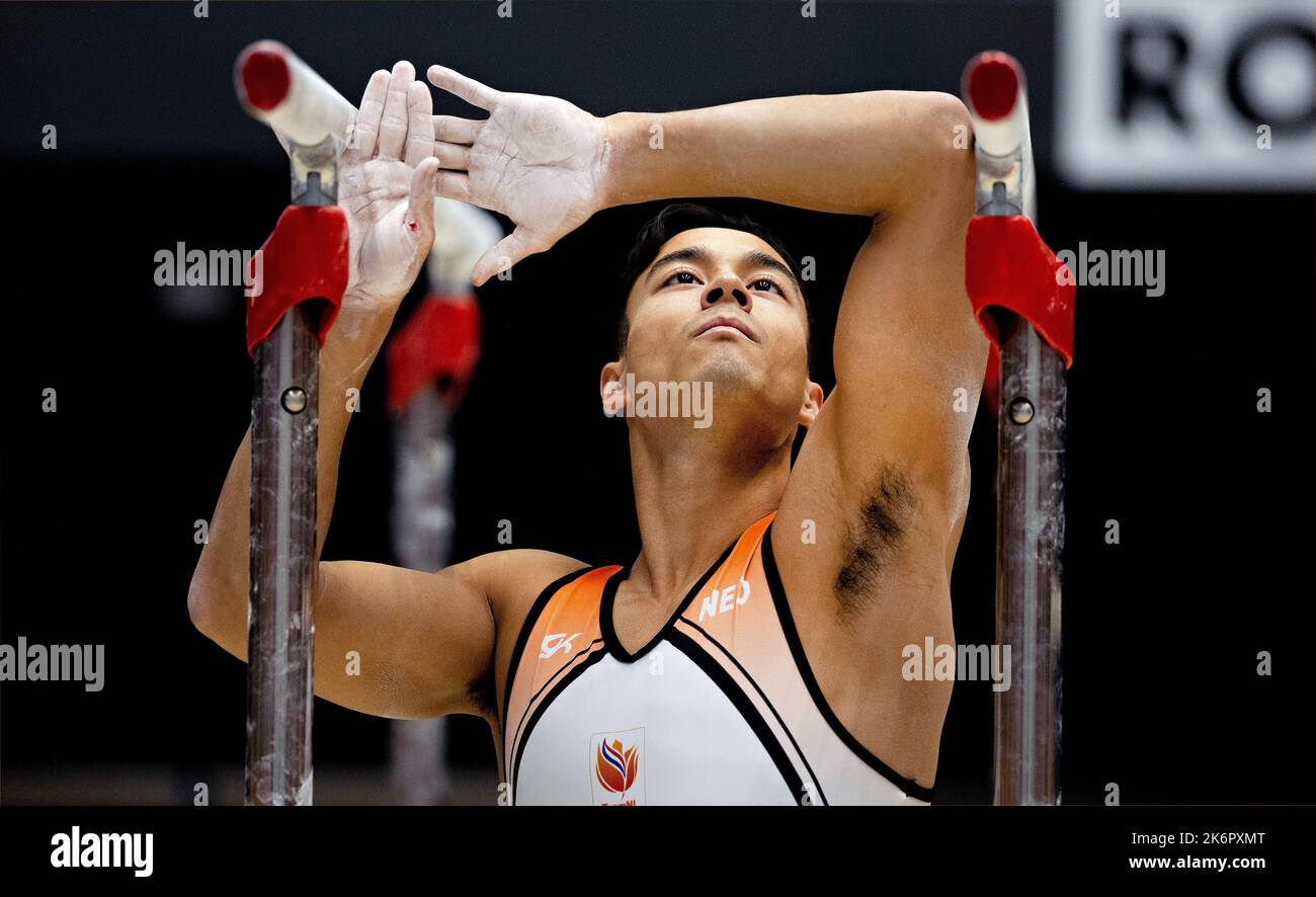 ROTTERDAM - Loran de Munck during the second qualifying match for the ...